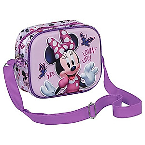 KARACTERMANIA Unisex Kid's 3D Square Shoulder Bag Butterflies, Lilac