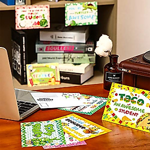 Outus Thinking of You School Postcards Motivational Inspiration Accents for Teachers to Send To Students, 9 Styles, 4 x 6 Inch Encouragement Notecards for Home School Classroom Preschool (45 Pieces)