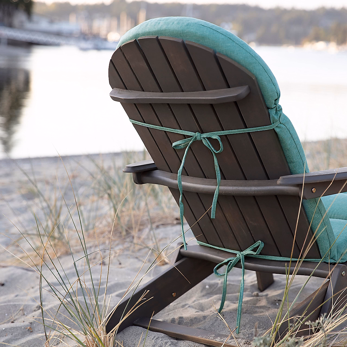 ARDEN Oceantex Adirondack Chair Cushion, 21.5 x 19, Rain-Proof, Fade Resistant, Cushions for Adirondack and Rocking Chairs 19 x 21.5, Seafoam Green