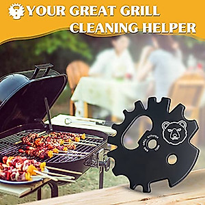 BBQ Grill Scraper Stocking Stuffers - Christmas Birthday Gifts for Men Women Dad Adults Mom Chef Kitchen Gadgets Smoker Accessories Grate Grilling Cleaning Cool Tool for Outdoor Camping Indoor Cooking