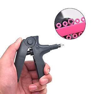 RZJZGZ Dental Orthodontic Ligature Ties and Orthodontic Ligature Gun Dispenser Orthodontic Elastomeric O-Rings Braces Rubber Bands(1040pcs)