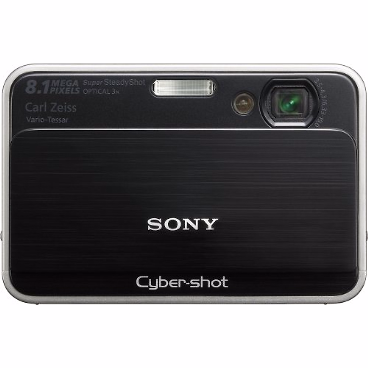 Sony Cybershot DSC-T2 8MP Digital Camera with 3x Optical Zoom (Black)