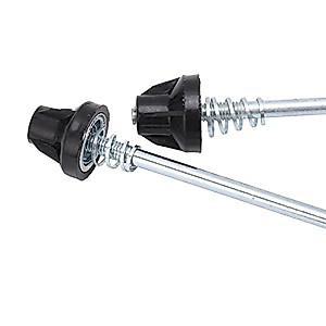 Pwshymi Bike Hub Quick Release Rod, Quick Release Lock Skewers High Temperature Resistance Bicycle Accessories Universal Heavy Duty 1 Pair for Road Bike(Black)