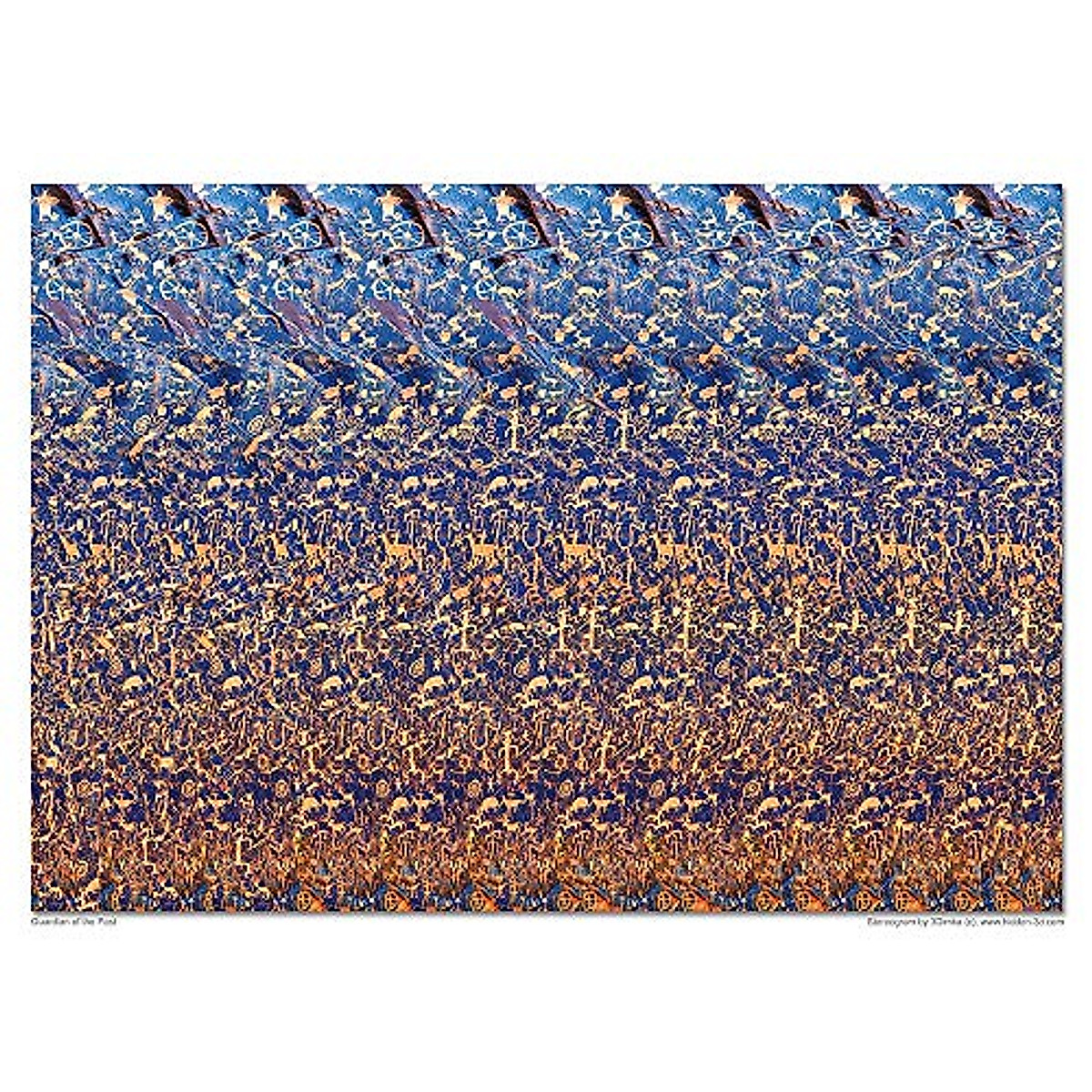 Set of Six 18"x13" Stereogram Posters (Set#2)