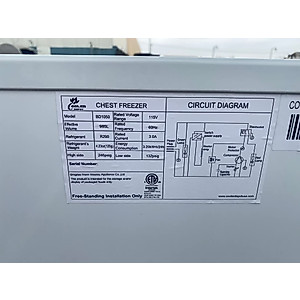 Commercial Freezer Chest freezer 35 cuft, 90 inches Long, ice cream freezer large capacity, NSF certified, White Solid 2 door w Storage Baskets BD-1050