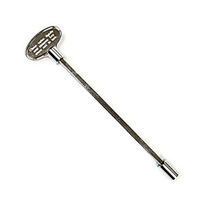 Midwest Hearth Universal Valve Key for Gas Fire Pits and Fireplaces - Polished Chrome (8-Inch)