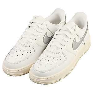 Nike Air Force 1 Womens ESS TRND Summit White/Metallic Silver Size 6.5