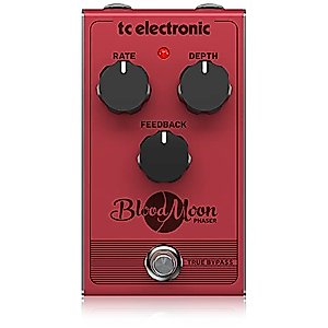 TC Electronic BLOOD MOON PHASER Vintage-Style Phaser Pedal with Four-Stage Filter and All-Analog Circuit