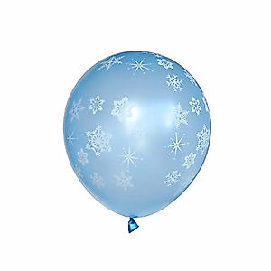 118 Pieces Snowflake Balloon Garland Arch kit-Snowflake Balloon with Silver Blue White Latex Balloons set for Winter Wonderland Holiday Christmas Baby Shower Snow Princess Birthday Party Decorations