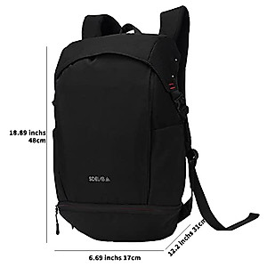 SDELABSub Tennis Sports Bag Backpack for Men Women,25L Lightweight Outdoor Sports Outfitted Backpack with Shoe Compartment for Badminton,Gym,Pickleball Bag or Excursion Camping