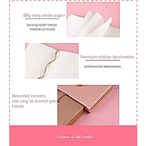 MYUOOT B6 Heart Shaped Combination Lock Diary with Key PU Leather Journal Diary with Lock and Key Journal Notebook with Lock Locking Journal Diary Notebook for Girls Boys Men Women, Pink