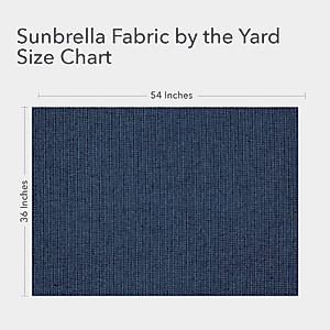 Sunbrella Fabric by The Yard | Official Sunbrella Seller | Upholstery Fabric, Canvas Fabric Material by The Yard | Canvas Navy