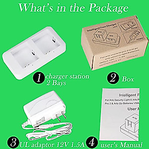 Tsongching Charger for Arlo Camera Battery A1（No Batteries