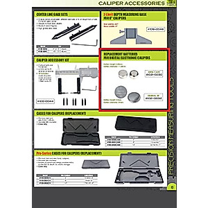 HHIP 4102-0030 Single (1 Piece) Replacement Battery for Electronic Calipers