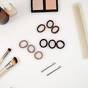 Heliums Small Hair Ties - Blonde - 1 Inch Seamless No-Damage Ponytail Holders for Kids, Braids and Thin Hair - 20 Count