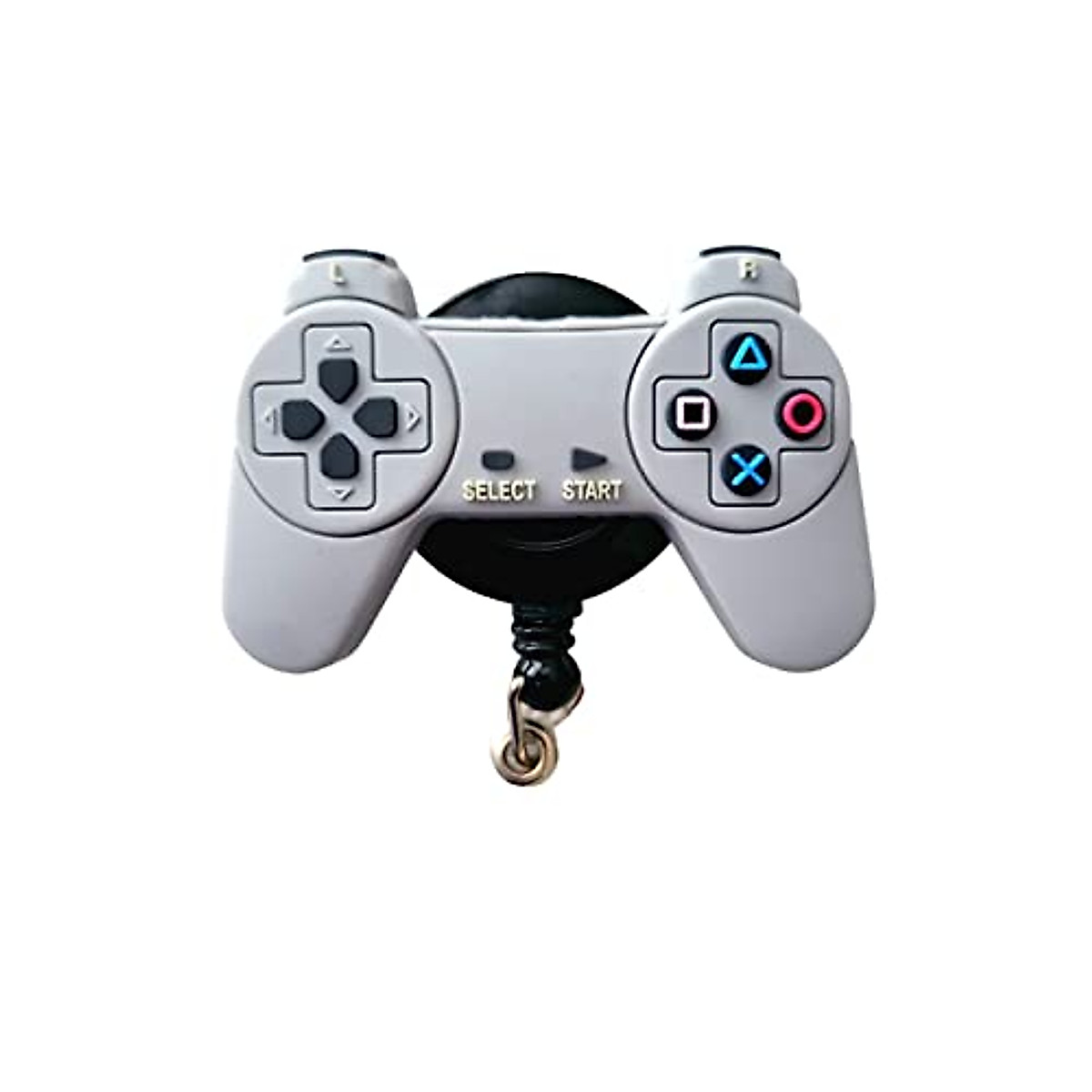 Video Game Nostalgia Controller Retractable ID Badge Reel - Alligator Clip