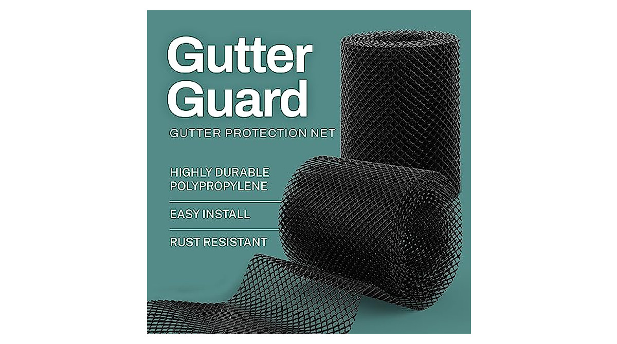 Home Intuition Gutter Guards: 2-Pack Plastic Mesh Leaf Protector