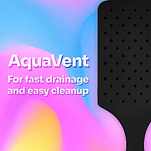 Wet Brush Paddle Detangler Hair Brush, Amazon Exclusive Aqua - Ultra-Soft IntelliFlex Bristles with AquaVent Design – Great For Hair Treatments - Pain-Free Brush For Women, Men, Wet Dry Damaged Hair