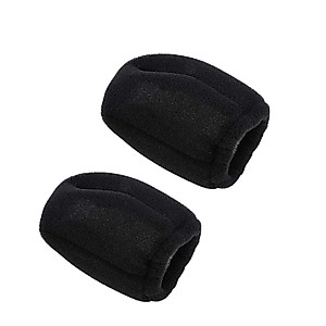 2 Pieces Hair Dryer Sock Diffuser Cover Prevents Heat Damage and Controls Frizz fit for Hairstyling Accessories Black A