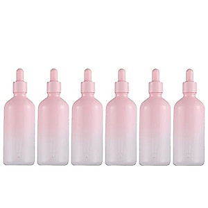 6PCS Glass Dropper Bottle,MoreChioce 10ml Empty Glass Bottle with Dropper Refillable Glass Bottle Container for Skin Care Liquid,Makeup Liquid,Cosmetic