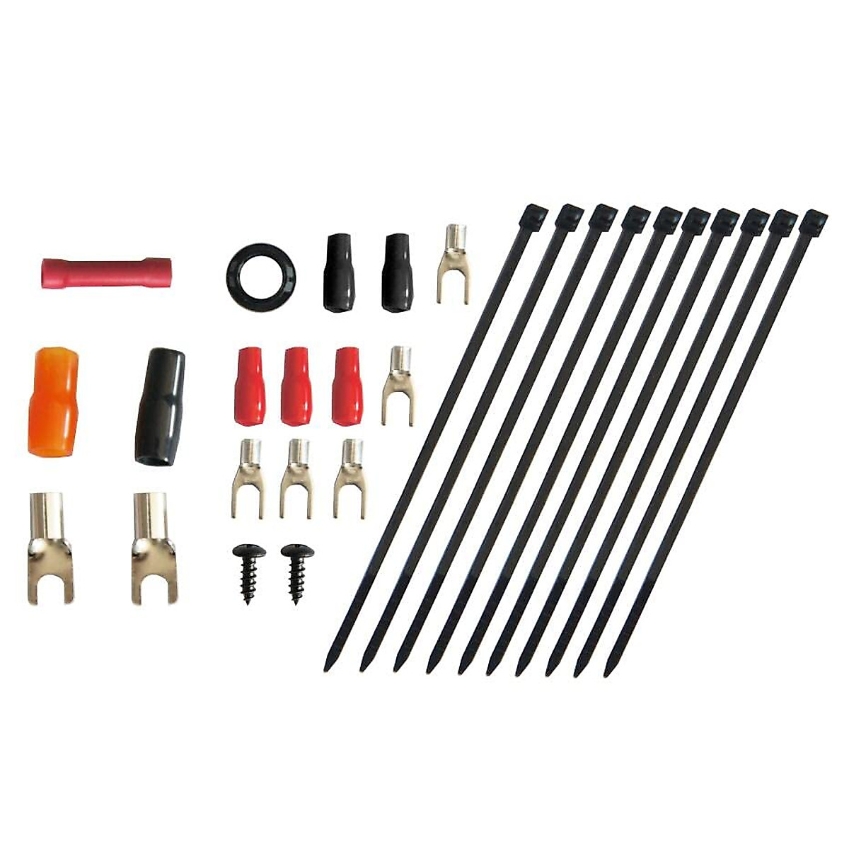 ROCK DIRECT True Spec 8 Gauge Car Audio Cable Amp Wiring Kit - 2 Channel CCA Power Cable Amplifier Install Wiring Kit with Tinned OFC RCA Cable