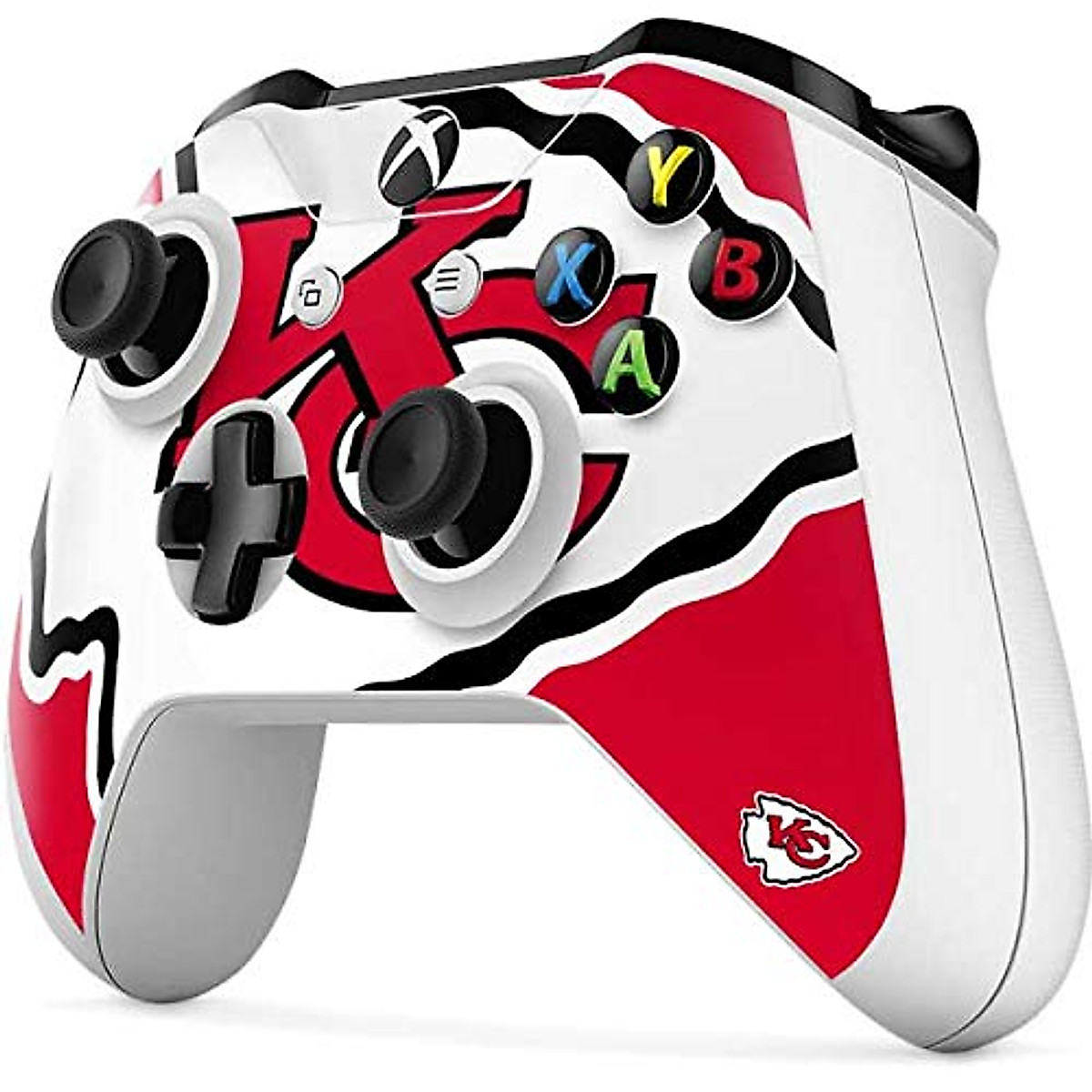 Skinit Decal Gaming Skin compatible with Xbox One S Controller - Officially Licensed NFL Kansas City Chiefs Large Logo Design
