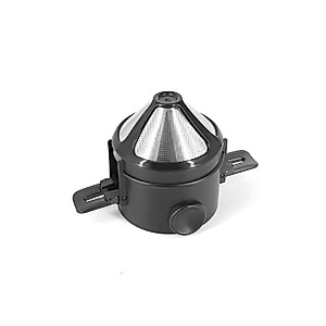 Pour Over Coffee Maker Reusable Coffee Filter Portable Stainless Steel Coffee Dripper Mini Collapsible Paperless Single Serve Coffee Cone Coffee Filter