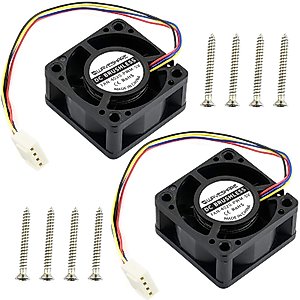 2 Pack Fan-4020-PWM-5V for Jetson Nano Developer Kit and B01 Version, Dedicated DC 5V Cooling Fan Brushless Fan 4PIN Reverse-Proof Connector PWM Speed Adjustment Strong Cooling Air 40mm×40mm×20mm