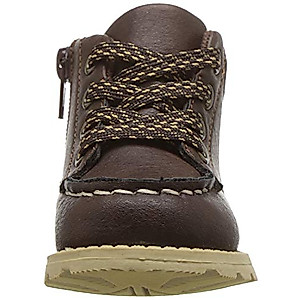 carter's Boys' Brand Fashion Boot, Brown, 6 M US Toddler