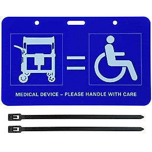 LUAATT Wagon as Wheelchair Tag,Stroller Wagon Accessories Sign,Tag for Wonderfold Wagon with Zip Tie