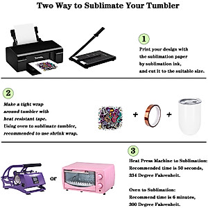 Draheri 12 Oz Sublimation Wine Tumblers Blanks Bulk, Stainless Steel Double Wall Insulated Sublimation Cups, Sublimation Mugs with Straw and Straw Brush, Individually Boxed (8 Pack)