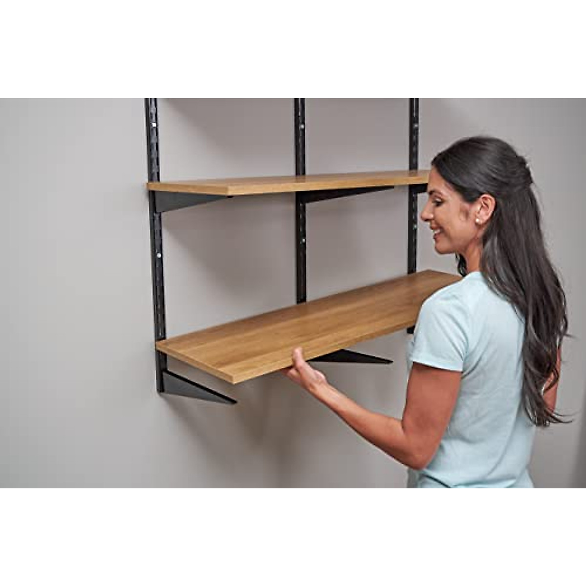 Rubbermaid 12"x24" Decorative Board, Golden Oak, Adjustable Shelf, Wood for Home/Garage Storage/Shelving