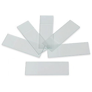 Microscope Slides, Ground Edges, Frosted, 90 Corners, 3x1, Karter Scientific 206B2 (Pack of 72)
