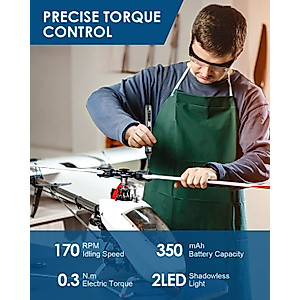 Vastar Mini Electric Screwdriver, 52 in 1 Precision Screwdriver Set with 48 Magnetic Bits, Rechargeable Power Torque Repair Tool Kit with Led Lights for ipad Phones Laptops PC Computer MacBook Camera