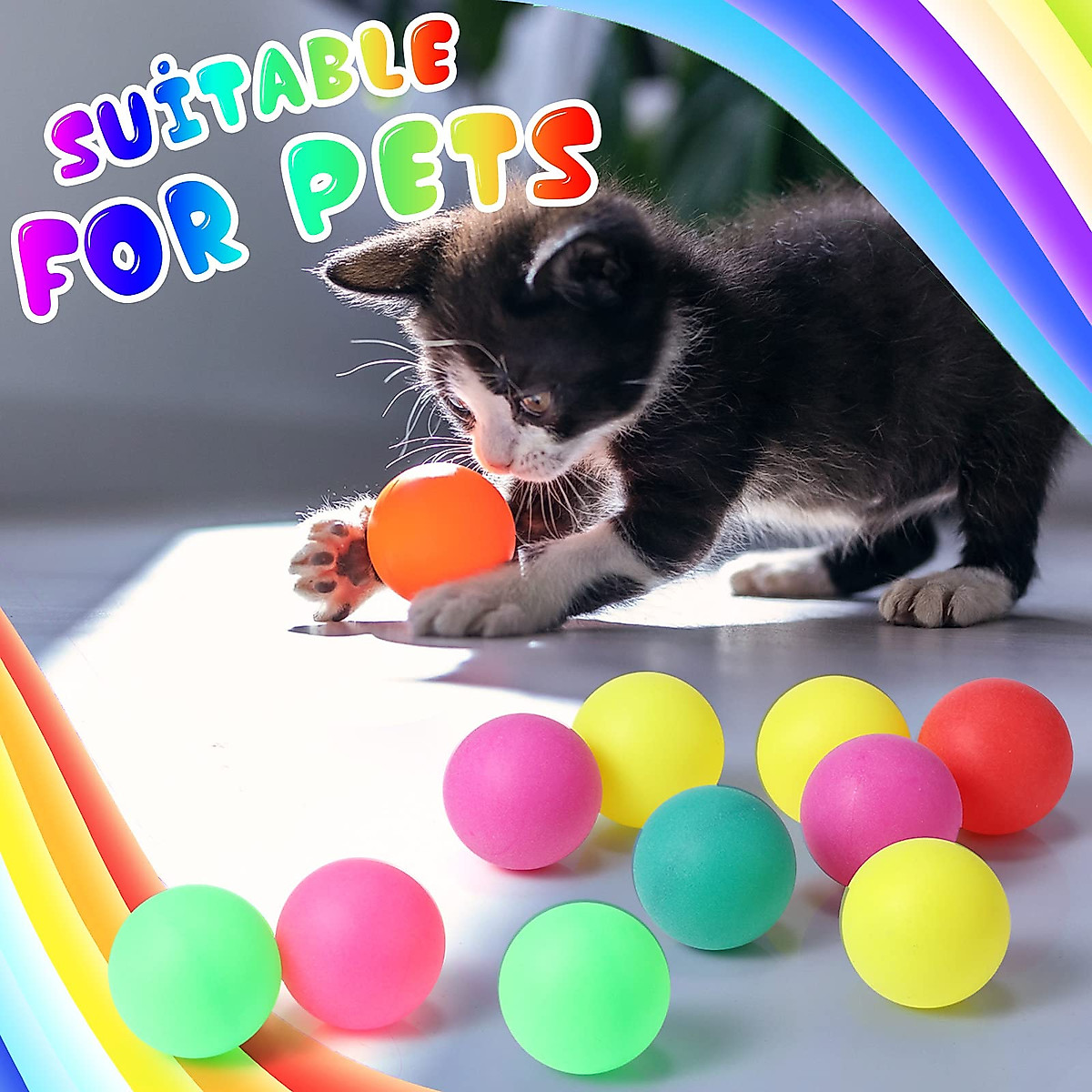 Bulk Colorful Table Tennis Balls Pack | Perfect for Parties & Crafts