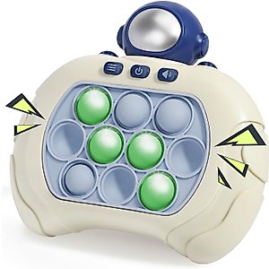 Quick Push Bubble Competitive Game Console Series, Pocket Handheld Games, Quick Push Game Toys, Children's Breakout Speed Push Game Machine Decompression Toy for Kids Ages 3-12 Years Old (Robot)