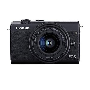 Canon EOS M200 EF-M 15-45mm is STM Kit (Black) (Renewed)