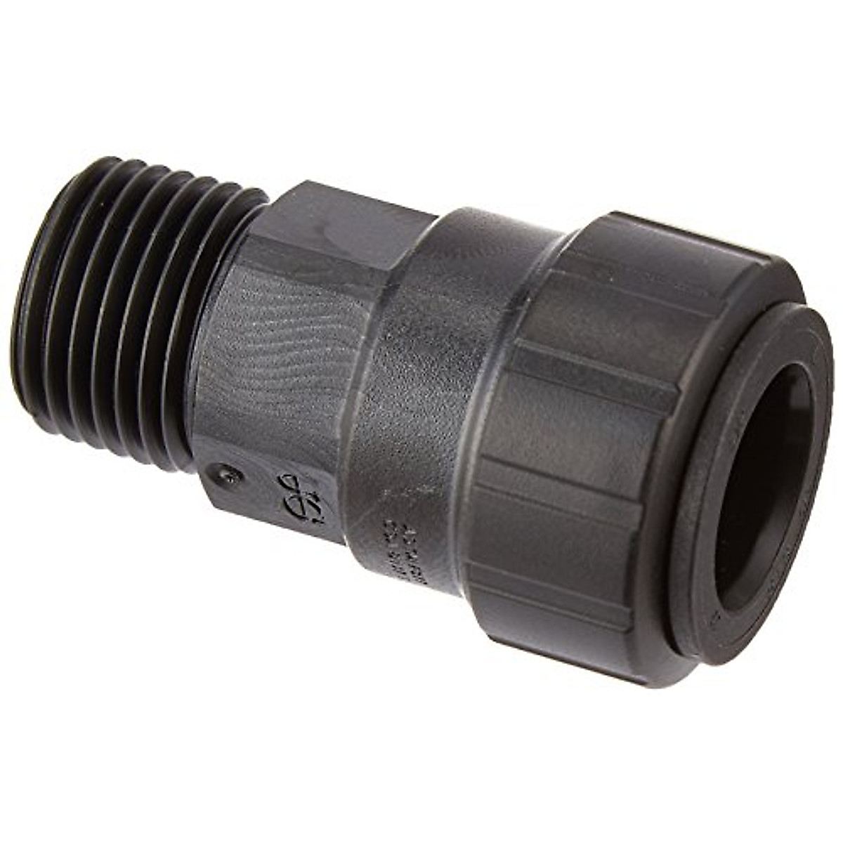 JG ProLock PSEI012024E Push-to-Connect Male Connector (10 Pack), 1/2" Cts x 1/2" Npt, Black, 10 Piece