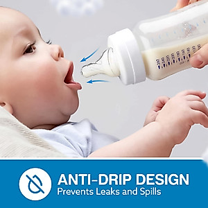 Baby Proof Me Essentials Medium Flow Baby Bottle Nipples - 2 Pack, Level 2 Nipples for 3+ Months, SkinSoft Silicone Nipples for Bottles, Universal Bottle Fit