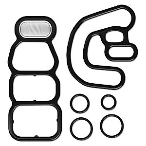 6pcs Head Cylinder Solenoid Valve Gasket Set Replacement for Honda Accord Odyssey Pilot 2005-2008 - VTEC Solenoid Filter Spool Valve 3.0L 3.5L 15810-RKB-J01 (15826-RDV-J01) by AUTOMAJOR