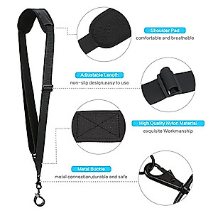 TIANAO Long Trimmer Strap, Reliable Shoulder Strap, Weed Eater Strap That Can Ease Your Work, Compatible with Leaf Blower/String Trimmers/Hedge Trimmer/Multi Head System/Blower.