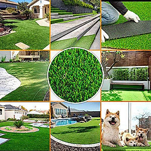 SMARTLAWN PROFESSIONAL Realistic Artificial Grass Rug, 5'X11' Carpets for Indoor and Outdoor Use, 1.25" Pile Height Soft and Lush Natural Looking Synthetic Mats