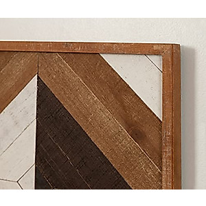 Kate and Laurel Ballez Wood Plaque Art Set, 3 Piece, Multi/Brown, 3