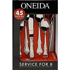 Oneida Azalea 45-Piece Flatware Set, Service for 8
