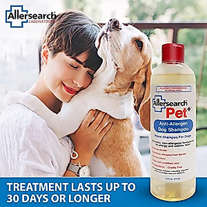 Allersearch Pet+ Anti-Allergen Dog Shampoo 16 Oz