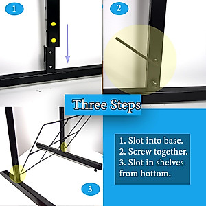 Joymaney Art Drying Rack | Mobile Metal Art Storage Rack with Removable Shelves | Art Organizer for Kids, Art Studio and Tabletop Storage, Craft Room and Desktop (20 Shelves)