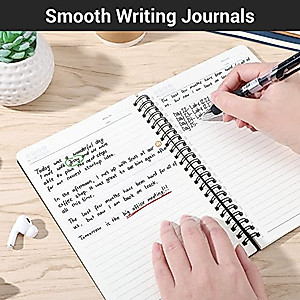 EUSOAR College Ruled Spiral Notebook, A5 12 packs 5.5"X8.3" 120 Pages Lined Travel Writing Notebooks Journal, Memo Notepad Sketchbook, Students Office Business Subject Diary-3 Colors