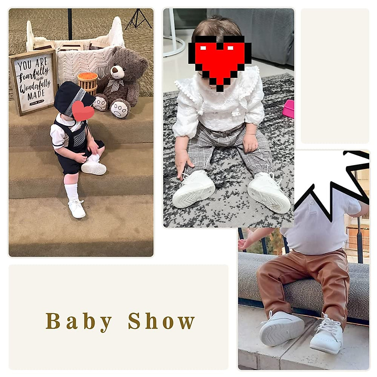 Meckior Infant Baby Boys Girls Classic PU Leather Wedding Loafers Brogue Toddler Oxford Dress Shoes First Steps Walking Flat Lazy Crib Shoe