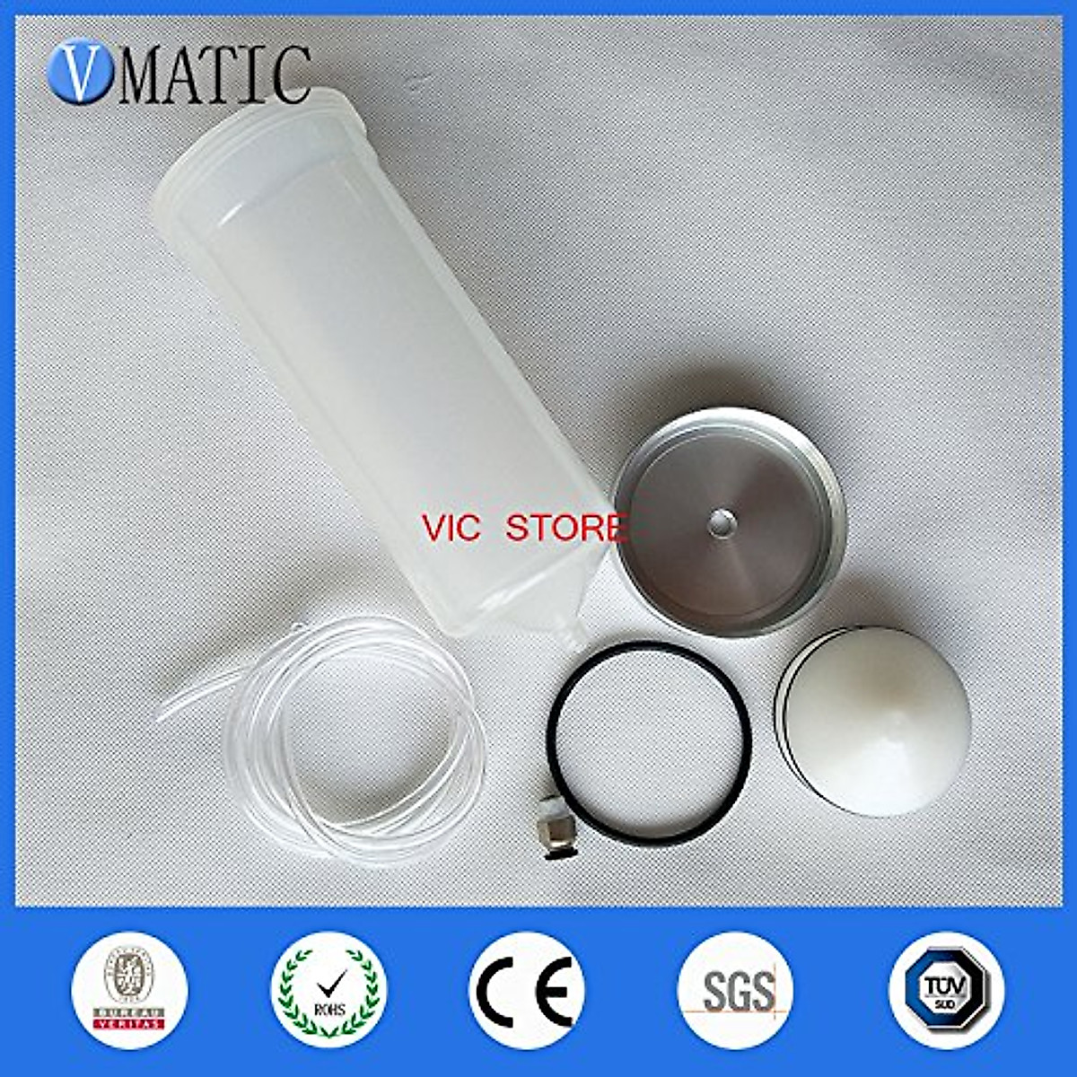 Quality 500Cc 500Ml Luer Lock Tip Plastic Dispenser Dispensing Syringe Barrel With Piston & Adapter Set