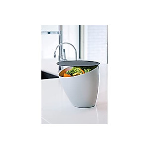 MEPAL, CALYPSO Waste Bin with Lid, Ideal for Compost, Airtight, Compact, BPA Free, Nordic Green, Holds 2210ml|74.4 oz, 1 Count
